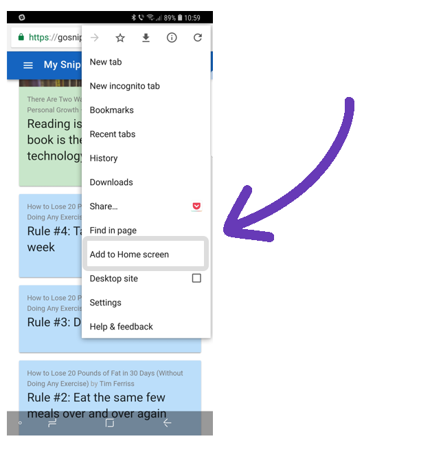 Snippet on your mobile phone - Snippet's Blog