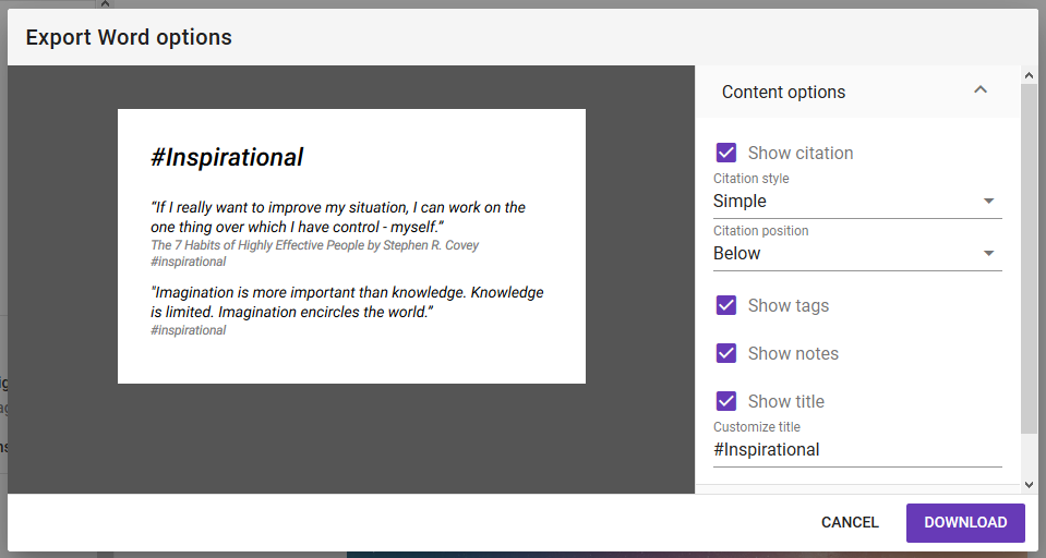 Export Kindle and web Snippets - Snippet's Blog