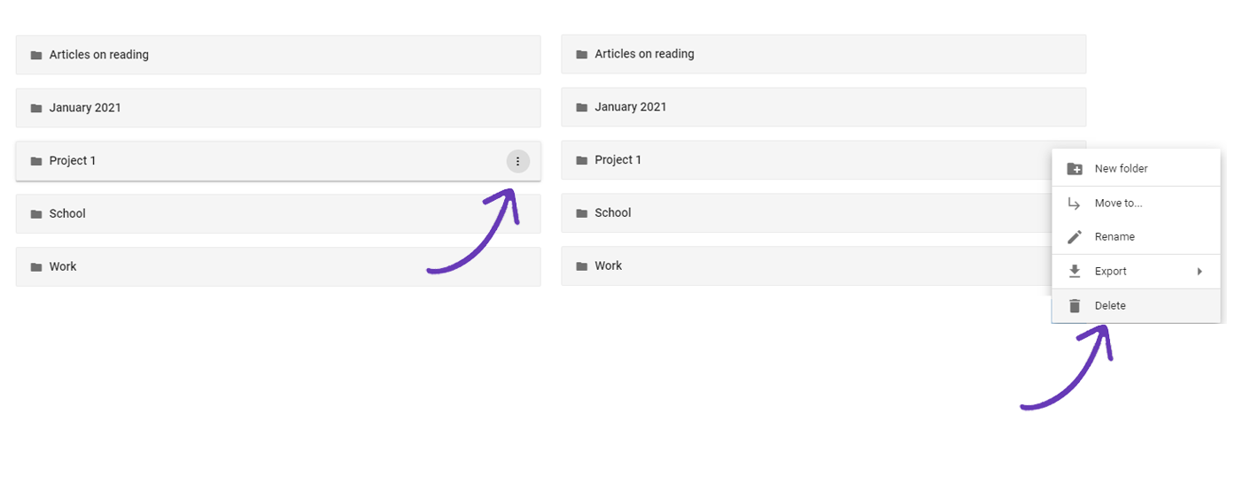 Delete a snippet collection or folder - Snippet's Blog